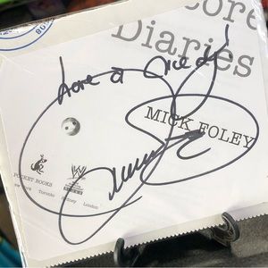 Other | Mick Foley Signed Cut Signature Have A Nice Day Wwf Legend ...